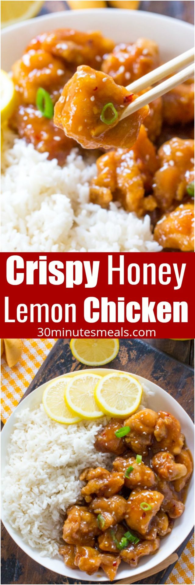 Crispy Honey Lemon Chicken - 30 Minutes Meals