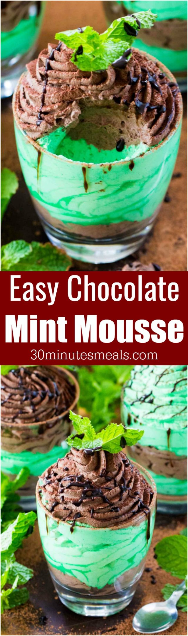 Easy Chocolate Mint Mousse [Video] - 30 minutes meals