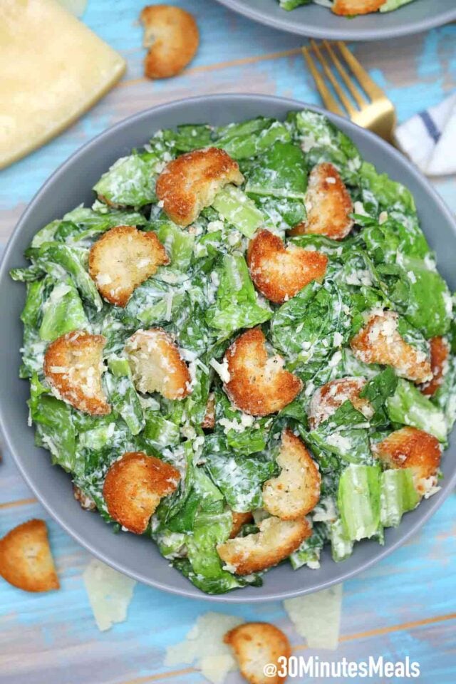 Homemade Caesar Salad Recipe - 30 Minutes Meals