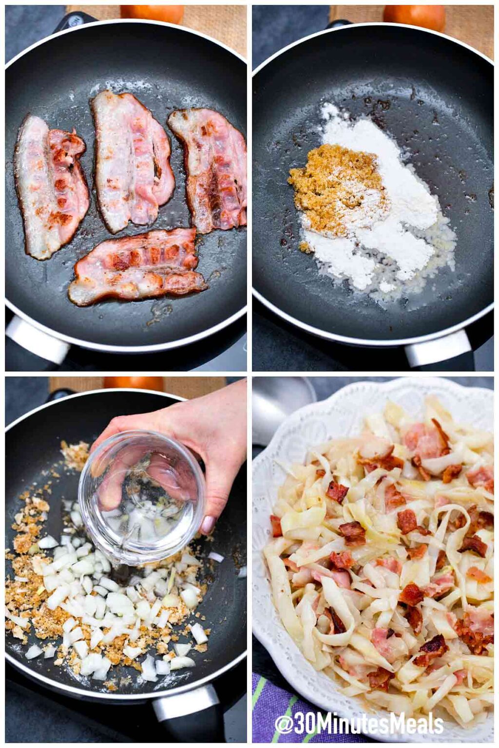 Sweet and Sour Cabbage Recipe - 30 Minutes Meals